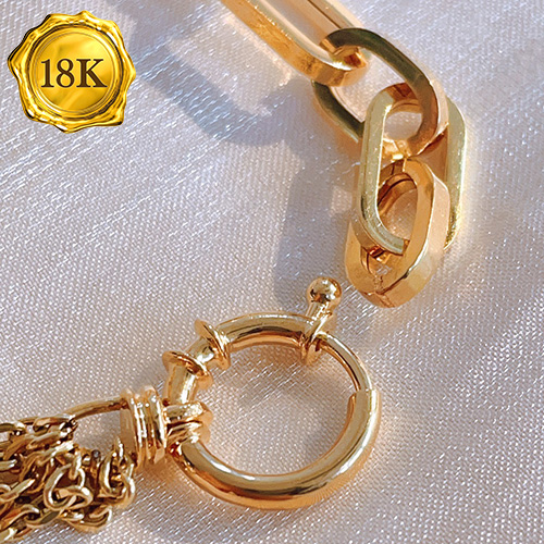 Jewelryroom.com - 18CM 5.2G CABLE CHAIN 18KT SOLID GOLD BRACELET - Item ...