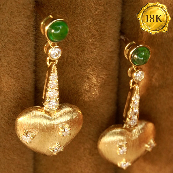 Jewelryroom.com - LUXURY COLLECTION ! 0.22 CT GENUINE EMERALD & 0.24 CT ...