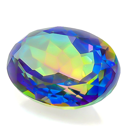 Jewelryroom.com - 1.82 CT OCEAN MYSTIC GEMSTONE MAGICAL BLUE RAINBOW ...