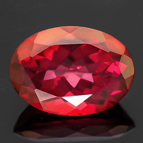 Jewelryroom.com - 3.53 CT IMPERIAL RED TOPAZ (VS) AMAZING SPARKLING ...