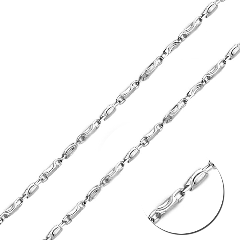 Jewelryroom.com - 20 INCHES 1.2MM STERLING SILVER ITALIAN INGOTS CHAIN ...