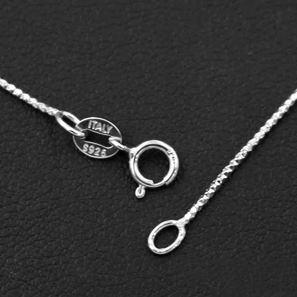 Jewelryroom.com - FOXY ! 20 INCHES 0.8MM 925 STERLING SILVER DIAMOND ...