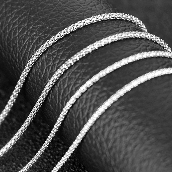 Jewelryroom.com - 18 INCHES 1.3MM 925 STERLING SILVER KOREAN CHAIN ...