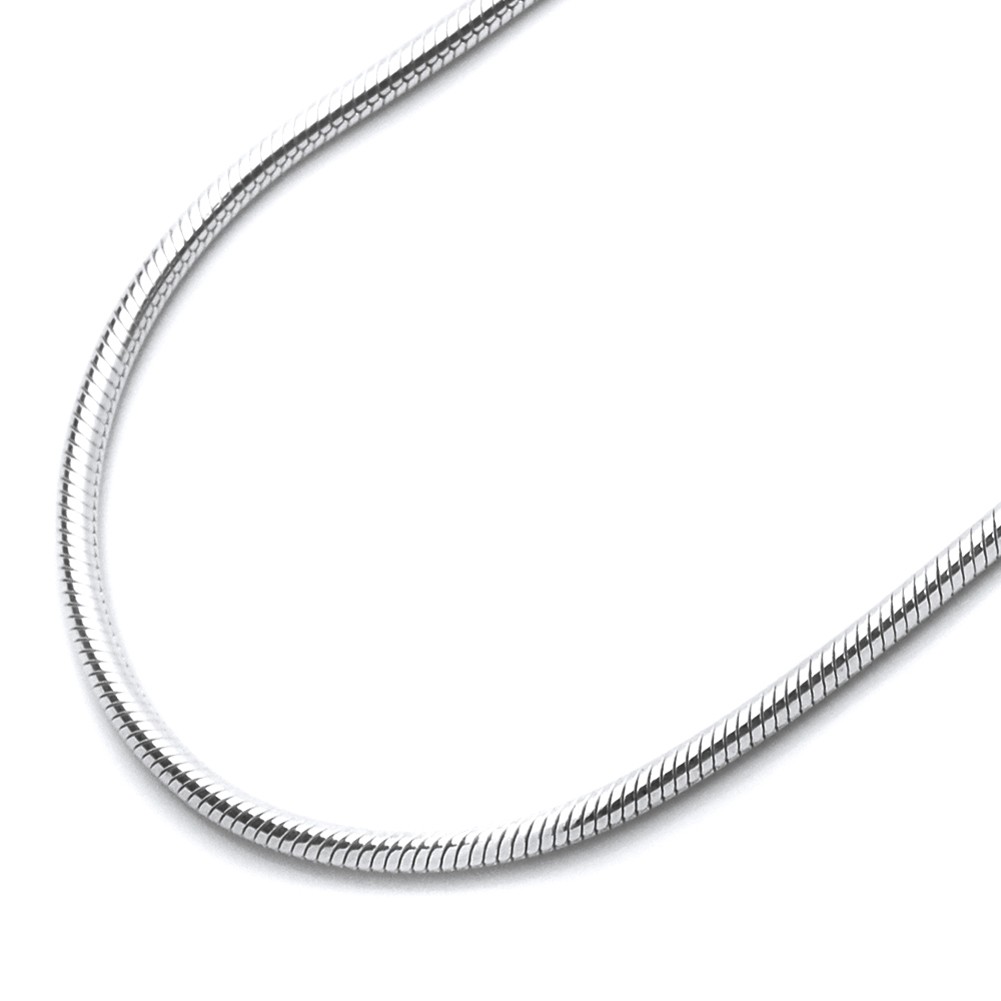 Jewelryroom.com - 16 INCHES 1.4MM ITALIAN STERLING SILVER REAL SNAKE ...