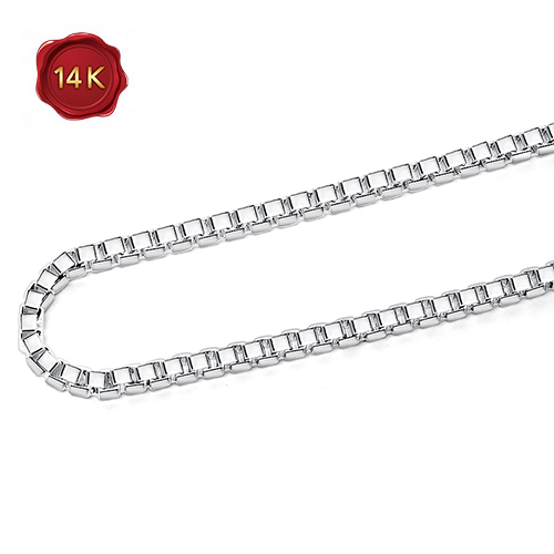 Jewelryroom.com - 20 INCHES 0.8MM 14KT SOLID GOLD BOX CHAIN - Item ...