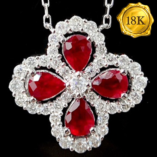 Jewelryroom.com - LUXURY COLLECTION ! (CERTIFICATE REPORT) 0.65 CT GENUINE RUBY & 0.30 CT ...