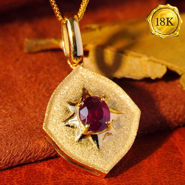 Jewelryroom.com - LUXURY COLLECTION ! 0.50 CT GENUINE RUBY 18KT SOLID ...