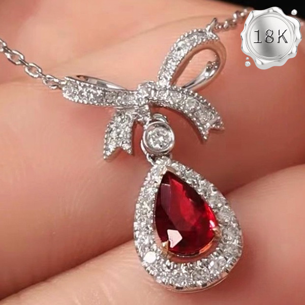 Jewelryroom.com - LUXURY COLLECTION ! 0.50 CT GENUINE RUBY & 0.20 CT ...