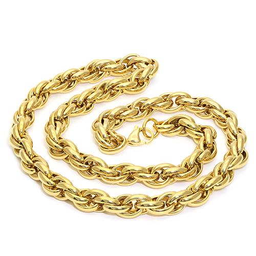 Jewelryroom.com - 18K GOLD PLATED GERMAN SILVER NECKLACE - Item #: 498596