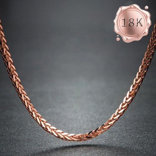 Jewelryroom.com - EXCLUSIVE ! 50CM 20 INCHES AU750 WHEAT CHAIN 18KT ...