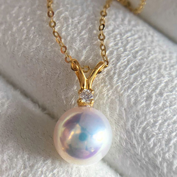 Jewelryroom.com - EXCLUSIVE ! 7-8MM JAPAN AKOYA PEARL & GENUINE DIAMOND ...