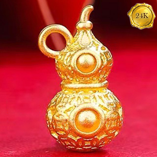 Jewelryroom.com - AWESOME ! CALABASH 24KT SOLID GOLD PENDANT - Item ...