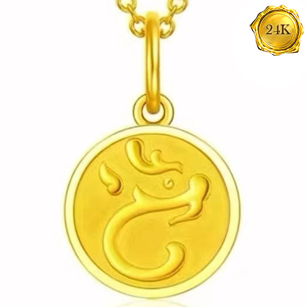 Jewelryroom.com - AWESOME ! BLESSING 24KT SOLID GOLD PENDANT - Item ...