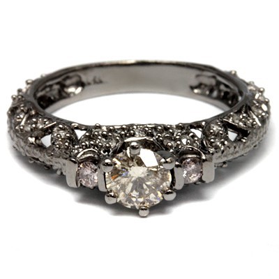 Jewelryroom.com - DEA - GORGEOUS!! 0.97ctw WHITE DIAMONDS W/ 14K SOLID ...