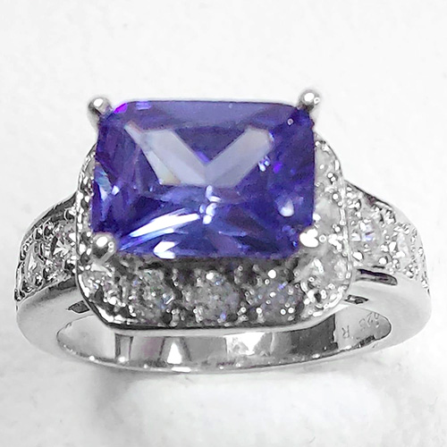 Jewelryroom.com - LOVELY ! 14K WHITE GOLD OVER SOLID STERLING SILVER ...