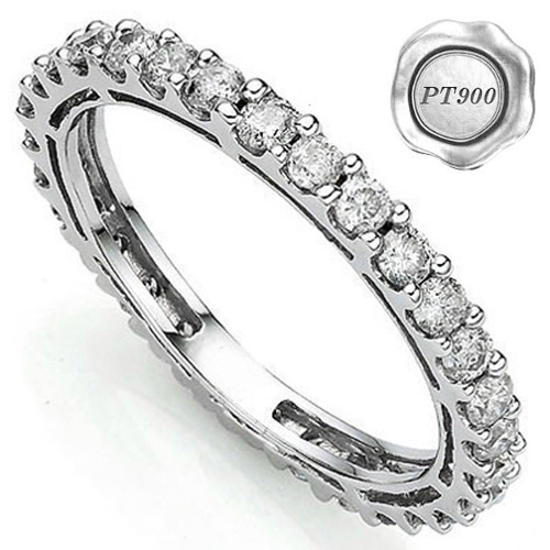 Jewelryroom.com - PLATINUM RING ! 1.00 CT GENUINE DIAMOND (VS CLARITY ...