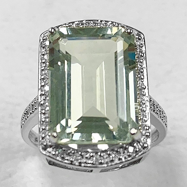 Jewelryroom.com - GLAMOROUS ! 14K WHITE GOLD OVER SOLID STERLING SILVER ...