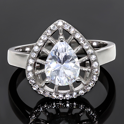 Jewelryroom.com - FLAWLESS CREATED DIAMOND SOLITAIRE 18K GOLD PLATED ...