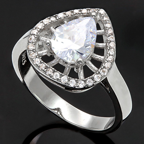 Jewelryroom.com - FLAWLESS CREATED DIAMOND SOLITAIRE 18K GOLD PLATED ...