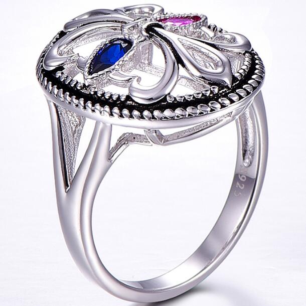 Jewelryroom.com - NEW! (LB023RB) PURE 925 STERLING SILVER RING - Item ...