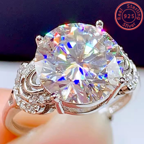 Jewelryroom.com - NEW!! (CERTIFICATE REPORT) 5.00 CT DIAMOND MOISSANITE ...