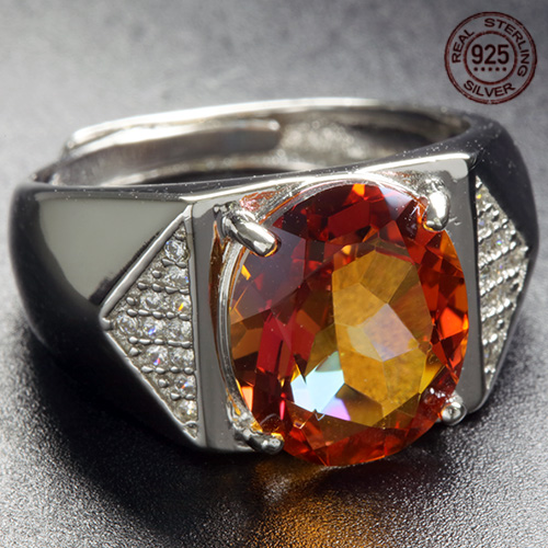 Jewelryroom.com - NEW! AZOTIC GEMSTONE & CREATED WHITE TOPAZ 925 ...