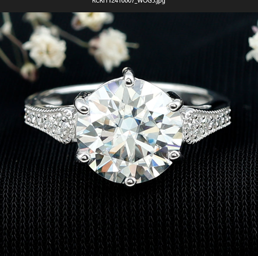 Jewelryroom.com - RING SIZE US 5 - 8 ! WOMENS 14K WHITE GOLD OVER SOLID ...