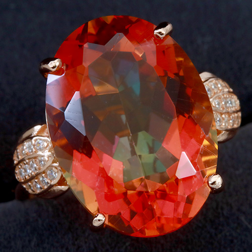 Jewelryroom.com - NEW! 13.00 CT AZOTIC GEMSTONE & WHITE TOPAZ 925 ...