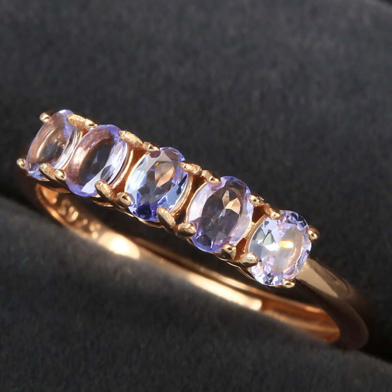 Jewelryroom.com - NEW! GENUINE TANZANITE 925 STERLING SILVER RING ...