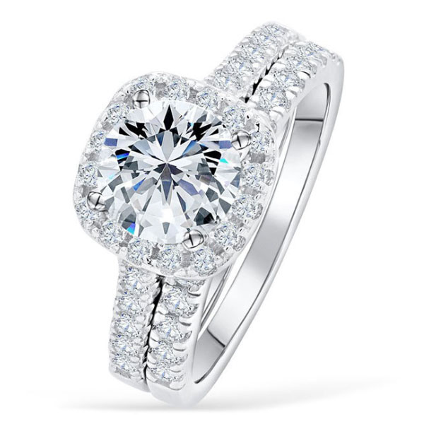 Jewelryroom.com - NEW! (TL007) ENGAGEMENT PURE 925 STERLING SILVER RING ...