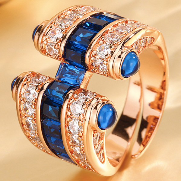 Jewelryroom.com - NEW! CREATED SAPPHIRE 18K YELLOW GOLD PLATED GERMAN ...