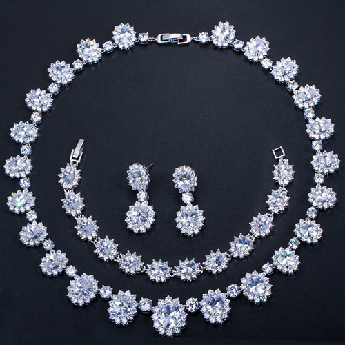 Jewelryroom.com - NEW! CREATED WHITE SAPPHIRE EARRINGS BRACELET ...
