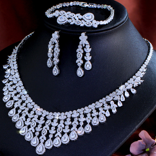 Jewelryroom.com - NEW! CREATED WHITE SAPPHIRE RING BRACELET NECKLACE ...