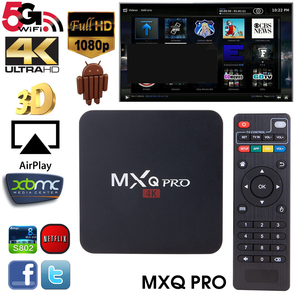 Jewelryroom.com - 4K ANDROID 7.1 TV BOX QUAD CORE 1GB RAM 8GB ROM SMART ...