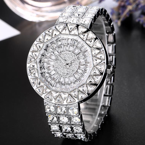 Jewelryroom.com - LUXURY SPARKLING SYNTHETIC DIAMOND-ENCRUSTED 18K GOLD ...