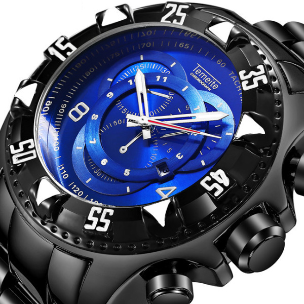 Jewelryroom.com - CLASSIC CHRONOGRAPH 18K GOLD-PLATED WATER RESISTANT ...