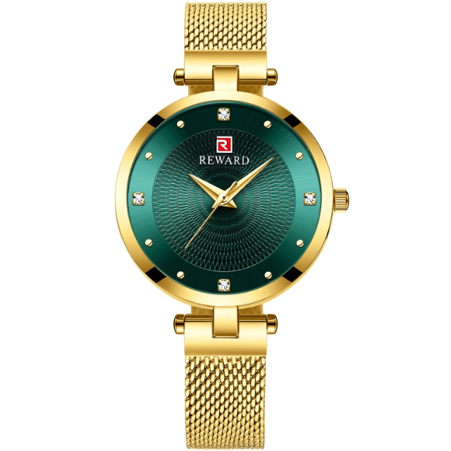 Jewelryroom.com - CLASSIC 18K GOLD-PLATED WATER RESISTANT STEEL STRAP ...