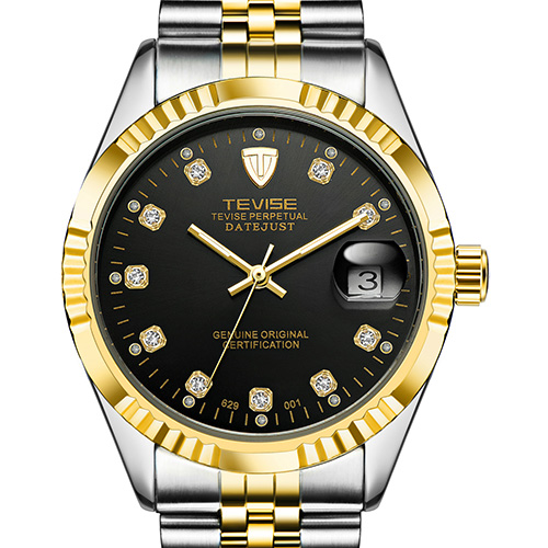 Jewelryroom.com - MENS STAINLESS STEEL LUXURY CLASSIC WATERPROOF ...